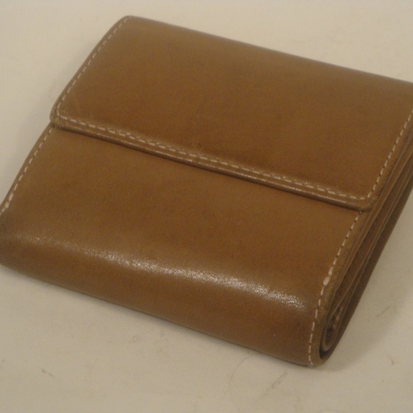 Coach | Bags | Coach Taupe Leather Small Wallet | Poshmark
